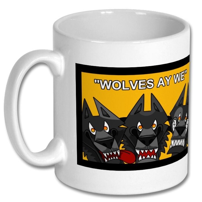 Wolverhampton Wanderers Football Club 11oz ceramic mug. Wolves Ay We ...