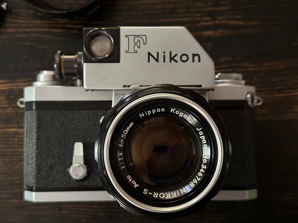 Nice Early 1963 Nikon F Photomic W/ Nikkor 50mm F1.4 Lens Case And Hood ...