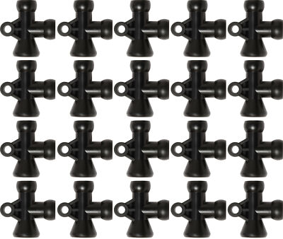 Loc-Line Black - 1/4" T Fitting - Pack of 20 | eBay