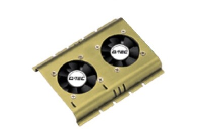 NEW, UNUSED DUAL FAN + ALUMINIUM 3.5" BAY COOLER FOR HDD HARD DISK ...