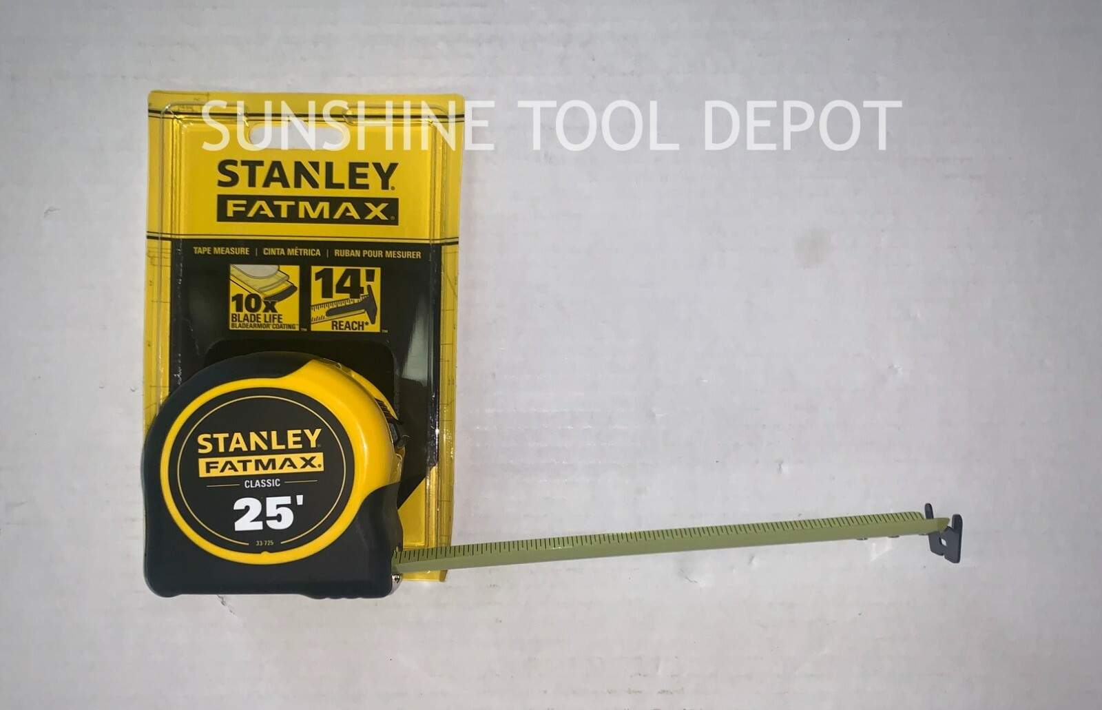 1 - 25' Stanley Fatmax Tape Measure # 33-725