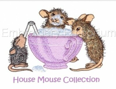 HOUSE MOUSE COLLECTION - MACHINE EMBROIDERY DESIGNS ON USB 4X4, 5X5 ...