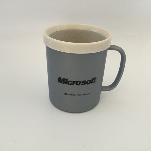Microsoft 100% Recycled Electronics Plastic Coffee Mug | eBay
