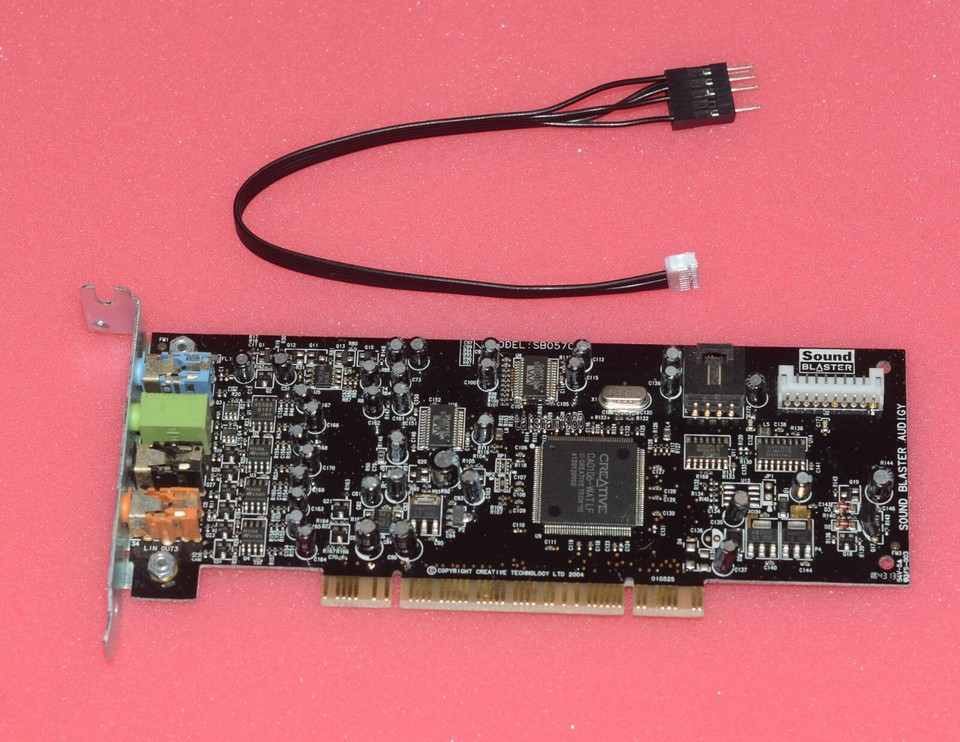 Low bracket Creative Blaster Audigy SE 7.1 PCI Sound Card SB0570 WIN10 ...