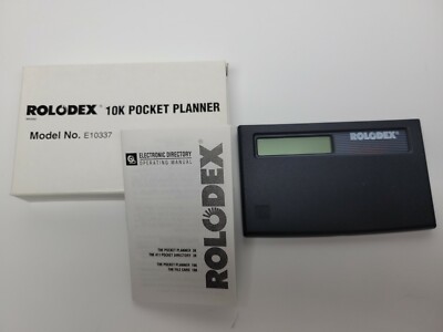 ROLODEX POCKET PLANNER 10K, Contacts /Time & Day / Calculator NEW ...