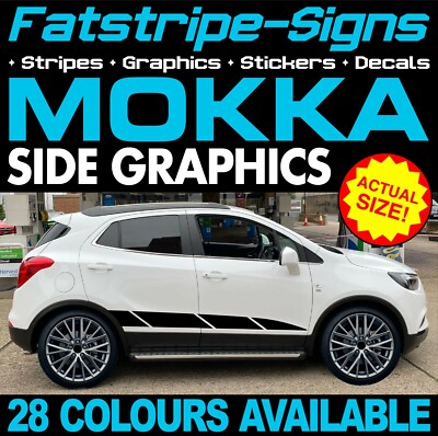 to fit VAUXHALL MOKKA GRAPHICS STICKERS STRIPES DECALS OPEL SUV X TURBO ...