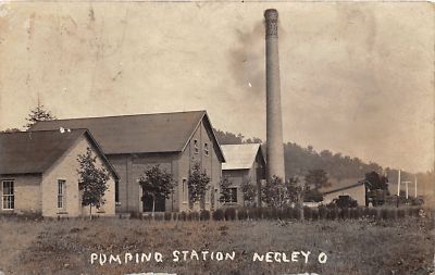 E79/ Negley Ohio RPPC Postcard Columbiana County 1916 Pumping Station ...