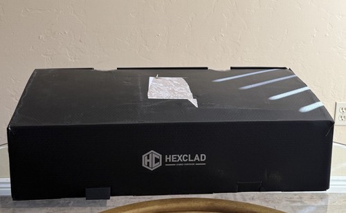 HexClad Hybrid Nonstick 7 piece cookware set Pans lids NEW/open box ...