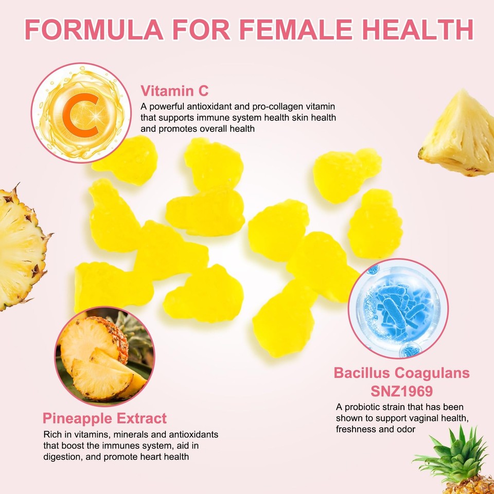 Premium Vaginal Probiotics Feminine Gummies - Vaginal Health ...