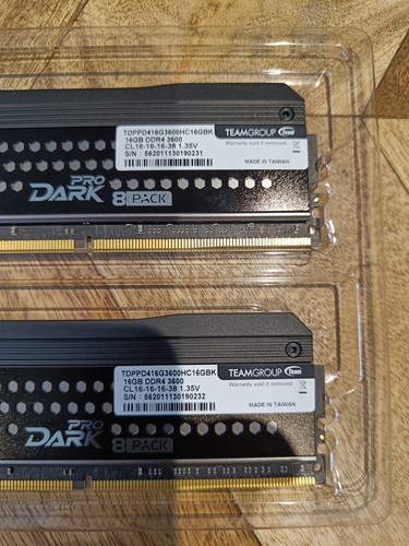 Team Group T-Force Dark Pro 8Pack Edition DDR4 3600mhz 32GB (2x16GB ...