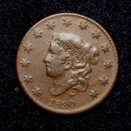 1830 CORONET HEAD LARGE CENT OLD U.S. TYPE COIN | eBay