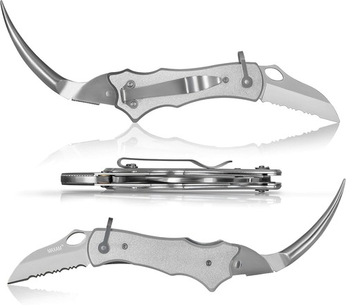 Maxam Sailor's Tool, a Powerful Multi-Use Sailor's Knife, Silver, New ...