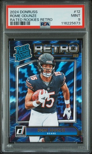 2024 PANINI DONRUSS RATED ROOKIES RETRO #12 ROME ODUNZE RC - PSA 9 | eBay