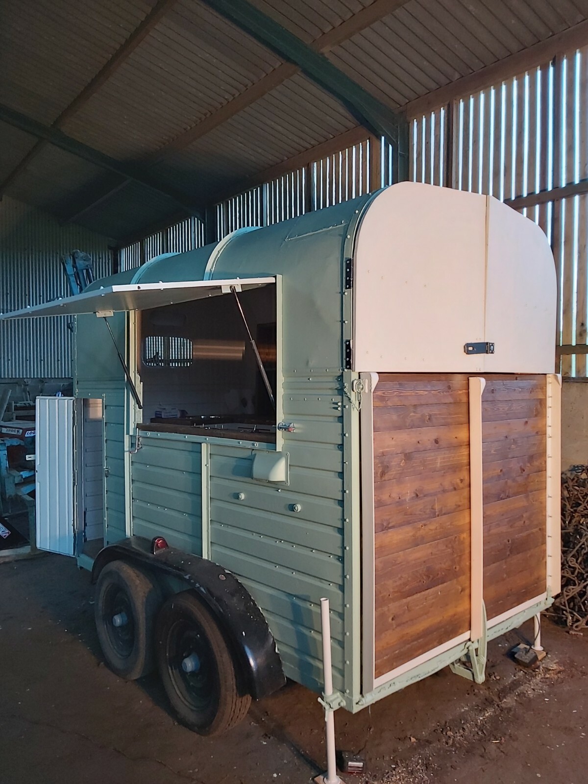 Vintage Rice horse box bar, coffee or catering trailer | eBay UK