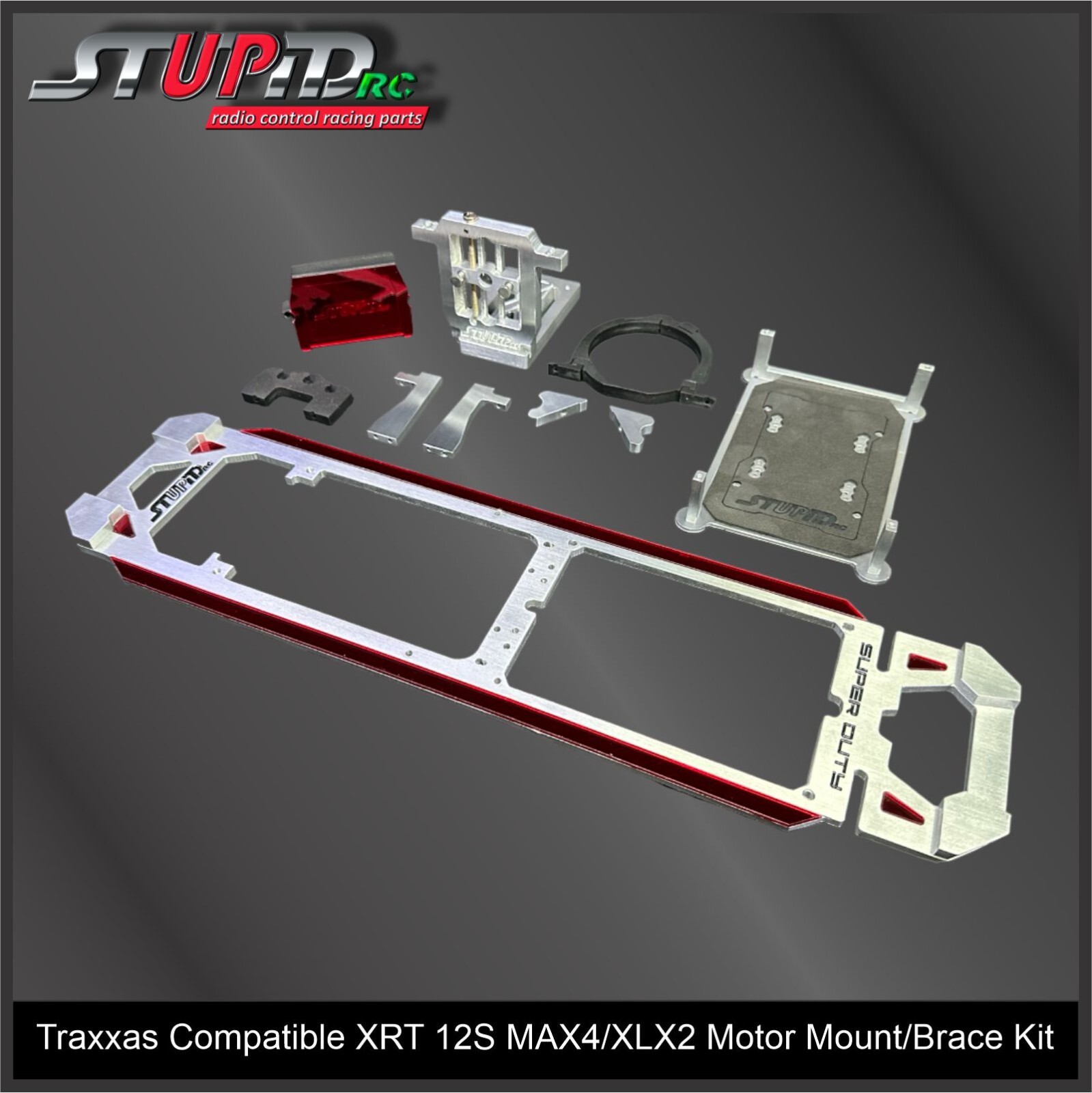 Traxxas Compatible XRT 12S MAX4/XLX2 Motor Mount/Center Brace Kit ...