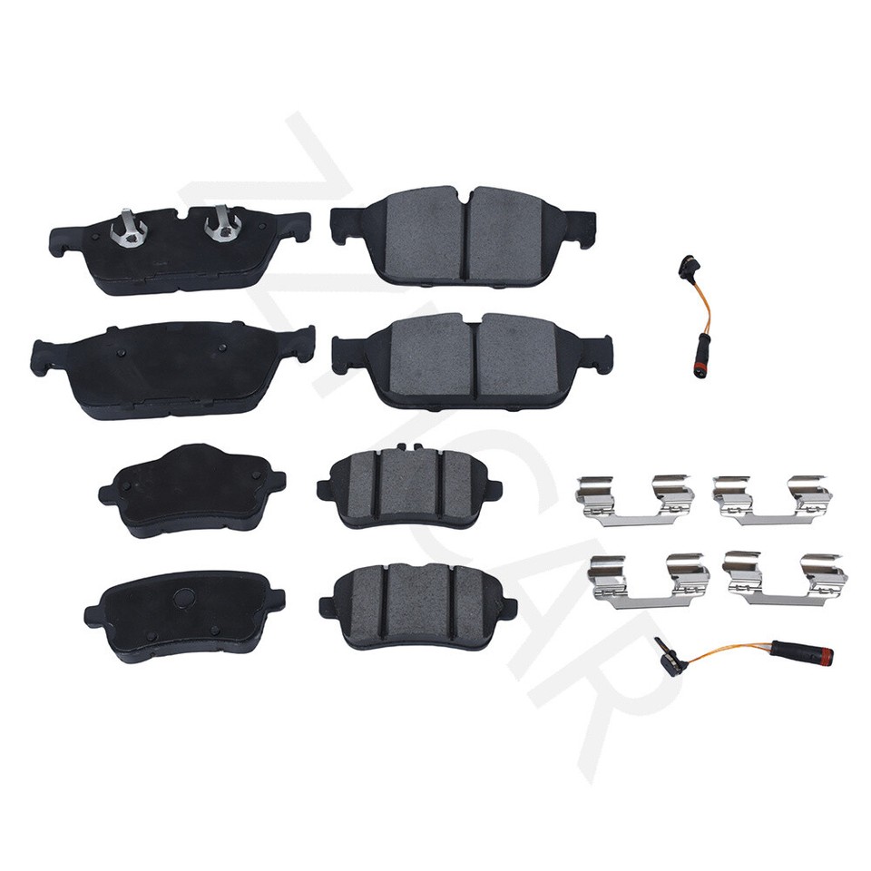 New Front and Rear Brake Pads With Sensors For Mercedes GL, GLE, GLS ...