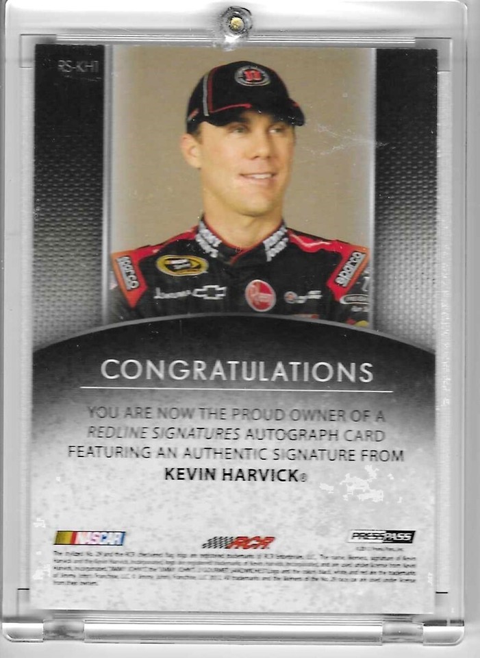 Kevin Harvick 2012 Press Pass Redline Authentic Autograph Card 07/10 | eBay