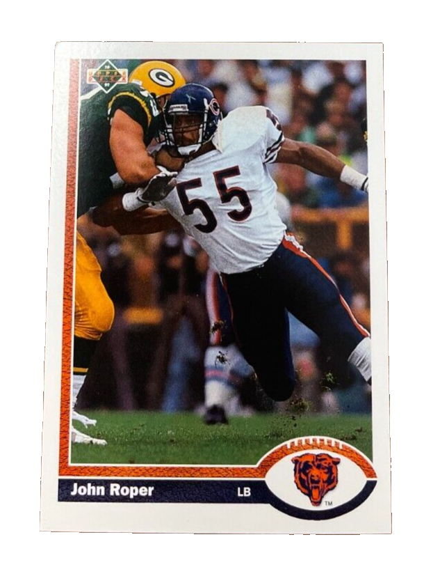 1991 UPPER DECK CARD # 344 John Roper - Chicago Bears | eBay