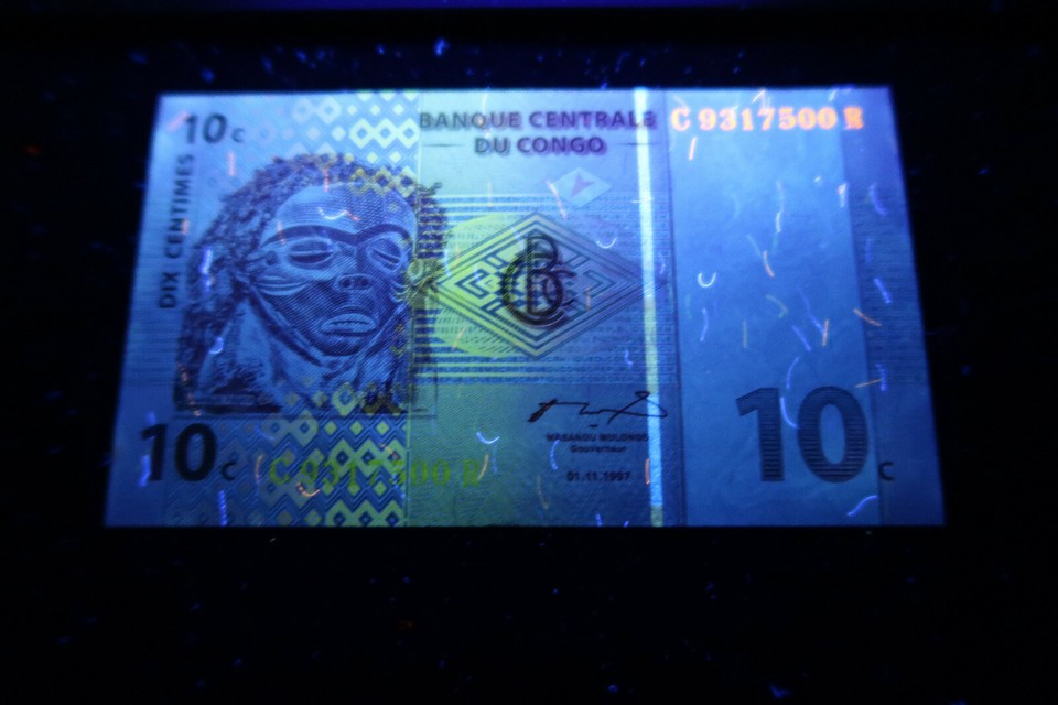 Congo 50,10,5,1 Centime Banknote Set World Paper Money UNC Currency ...