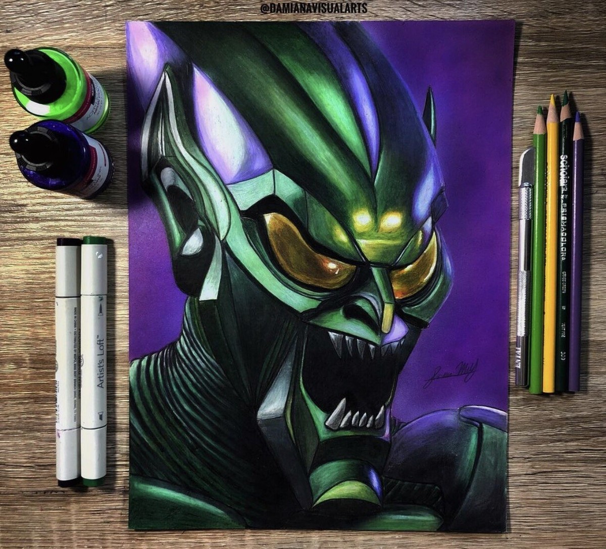 Green Goblin Drawing