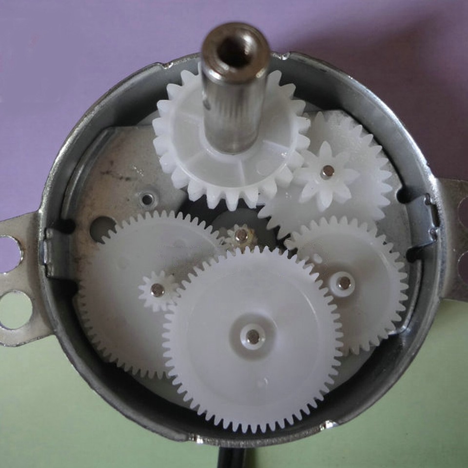 TYC-50 Small Synchronous Motor 110V AC 15-18RPM Shaft Rotation CW 4W ...