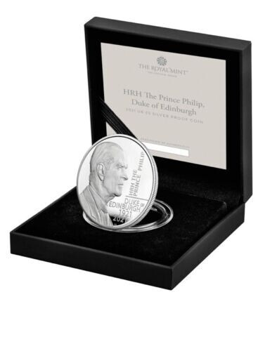 HRH The Prince Philip, Duke of Edinburgh 2021 UK £5 Silver Proof Coin ...