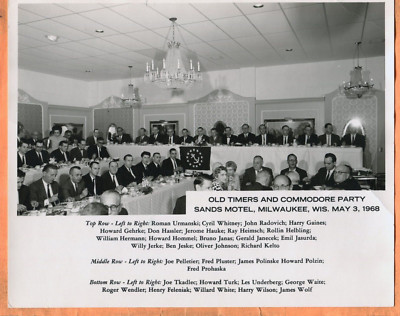 Milwaukee WI Old Timers & Commodore Party Sands Motel 1968 8 by 10" | eBay