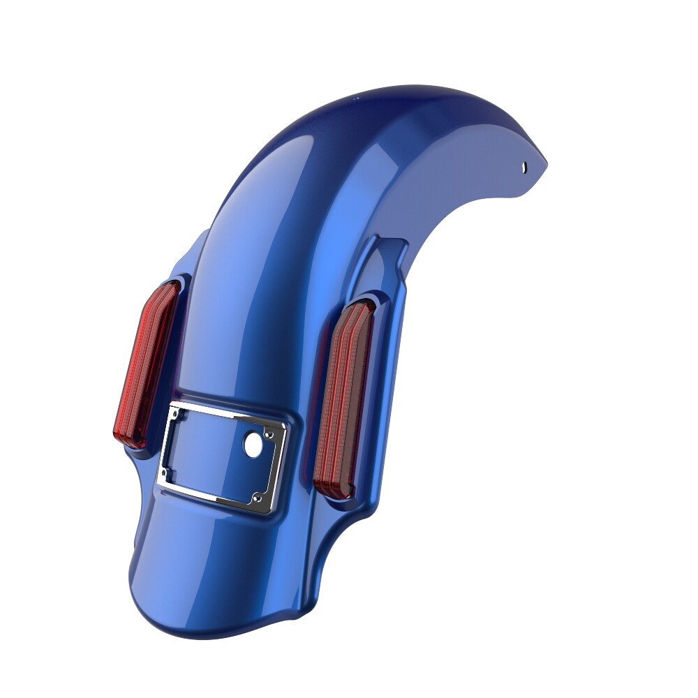 Advanblack Superior Blue Dominator Extended Stretched Rear Fender For ...