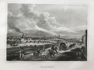 1830 Antique Print; View of Glasgow, Scotland | eBay