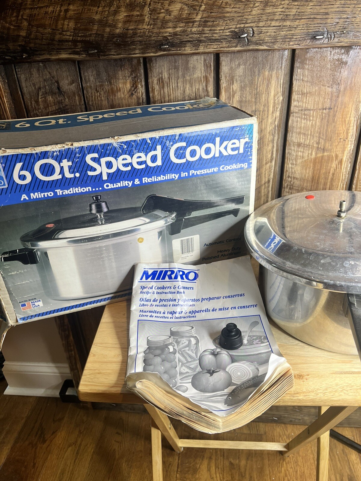 Vintage Mirro Pressure Cooker, M-O536-11, 6 Quart Pre Owned See ...