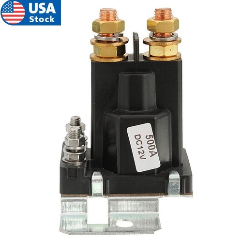 12V 500A Car Dual Battery Isolator Relay Start Cut Off Power Switch ...