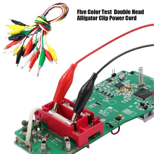 Dual Alligator Clips Test Leads set Double-ended Crocodile Clamps ...