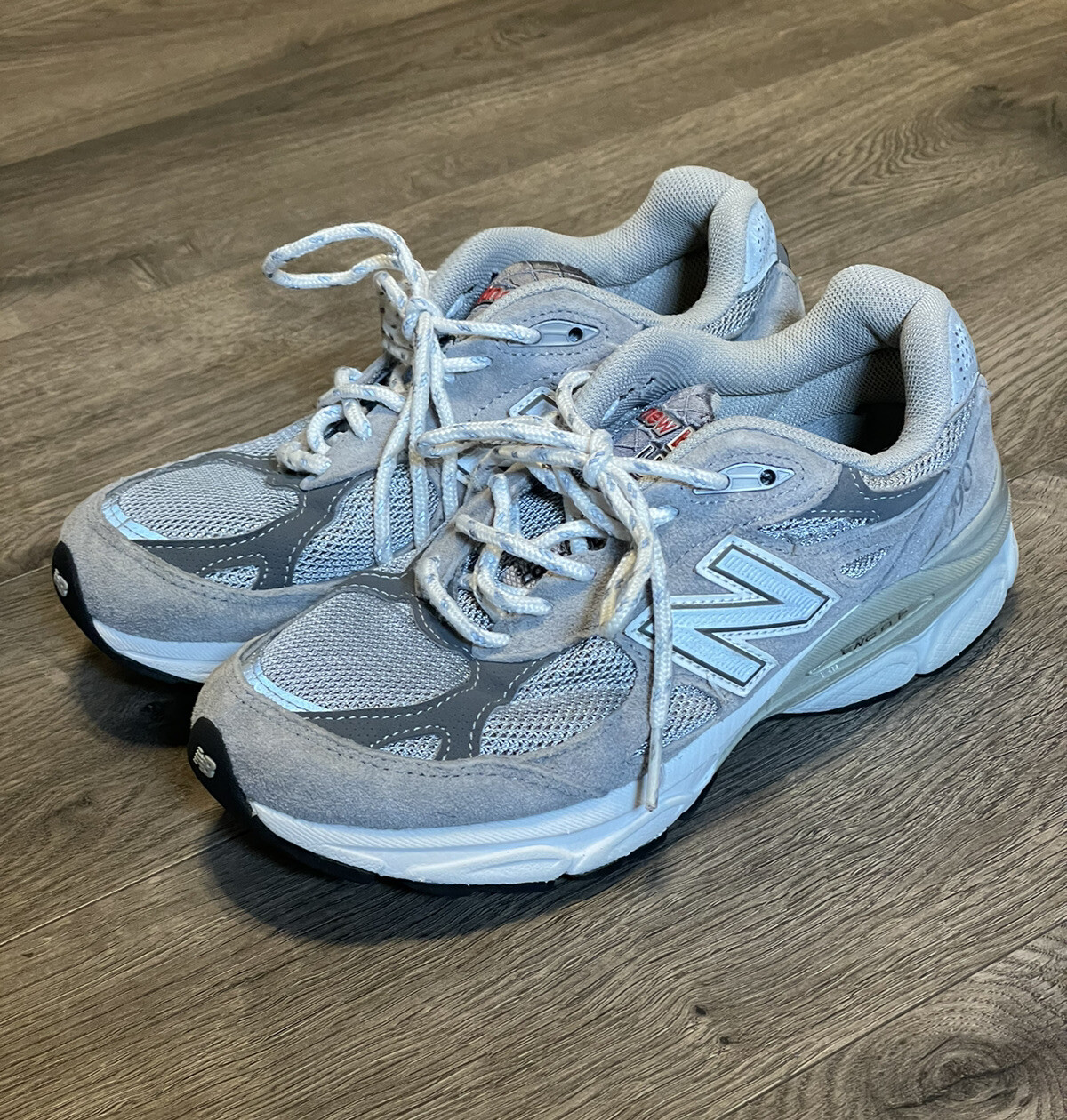 New Balance 990 V3 W990GL3 Gray Lace Up Running Shoes… - Gem