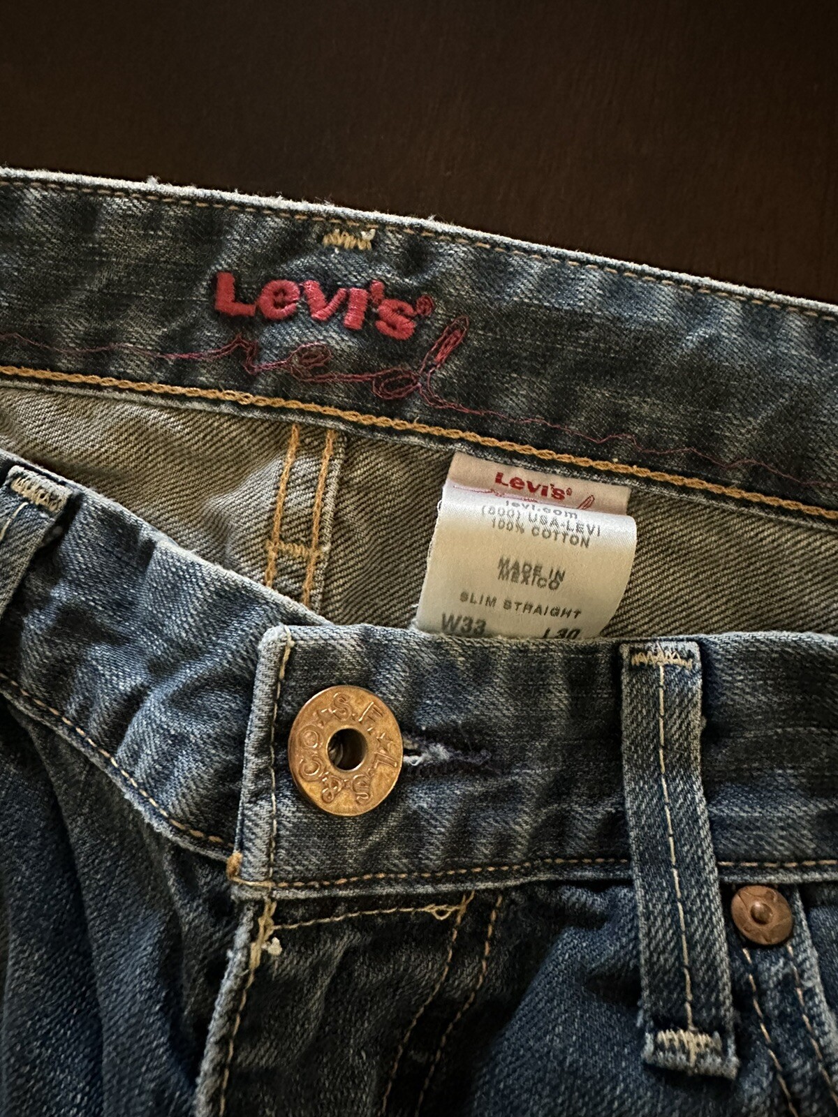 Levis Red Limited Collection Jeans Size 32x29.5 Regul… - Gem