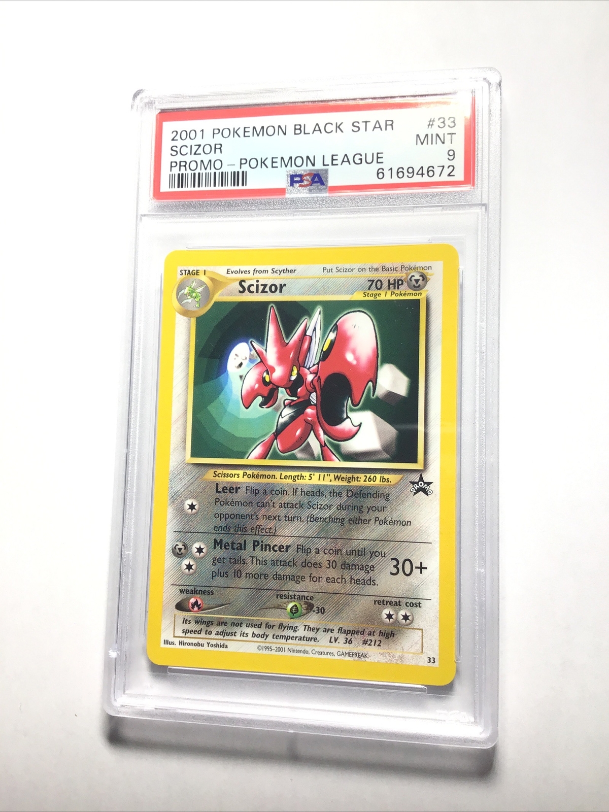 SCIZOR - 33 - Black Star Promo - Pokemon Card - PSA 9 ID:61694672 | eBay
