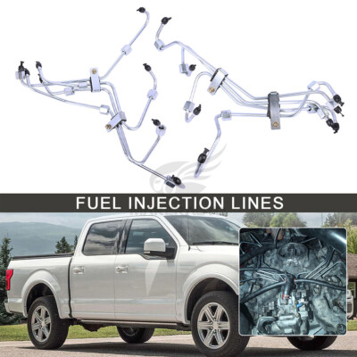 8 Fuel Injection Lines For Ford 6.9L 7.3L IDI Diesel 1983-1994 DE8TZ ...
