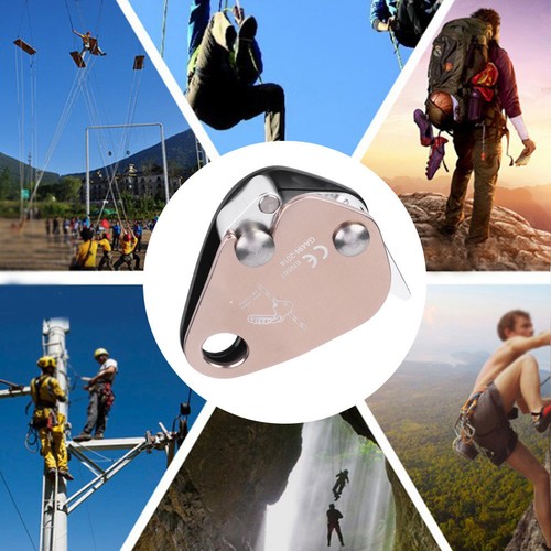 Climbing Descender Self Braking Stop Rope Grab Stopper Gear For ...