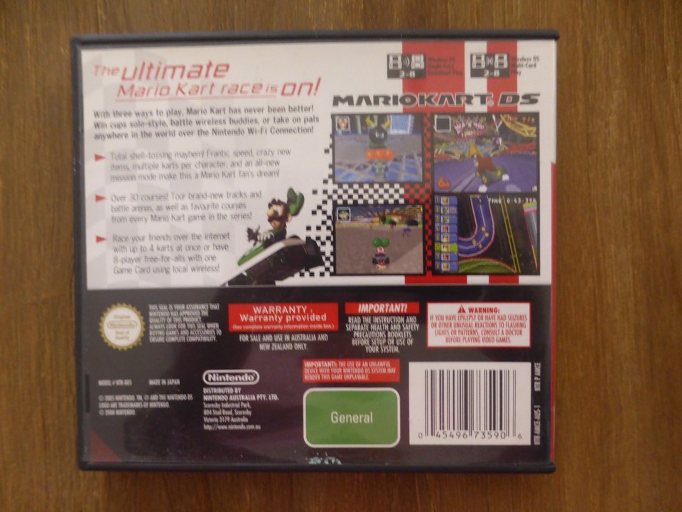 NINTENDO DS GAME : MARIO KART DS | eBay Australia