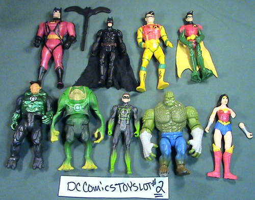 DC Comics Action Figures lot #2, Batman, Robin, Green Lantern, Korg ...