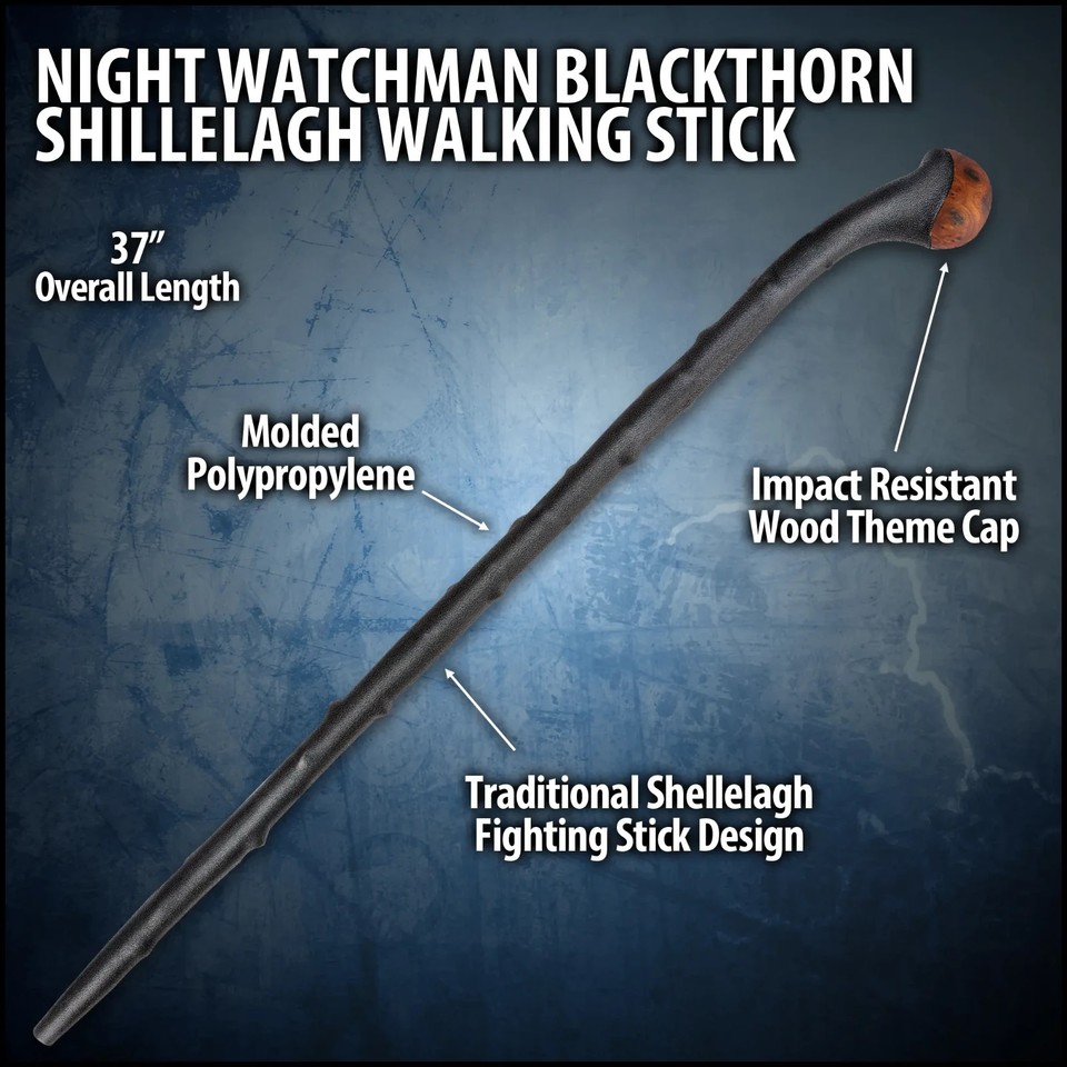 Night Watchman Blackthorn Shillelagh Walking Stick | eBay