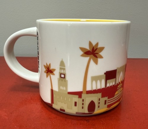 Starbucks 2016 "You Are Here Series" KUWAIT Yellow White Oversized Mug ...