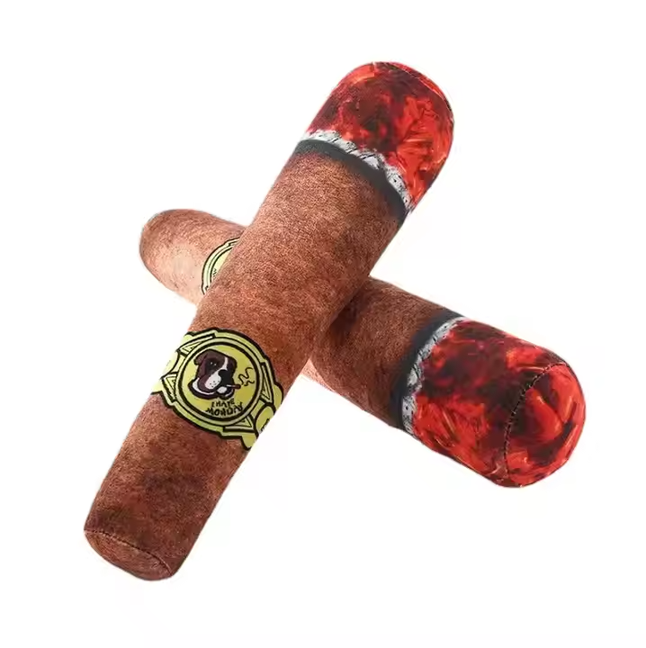 Funny Dog Toy - Cigar Shaped Stuffed Toy. NEW. FREE SHIPPING | eBay
