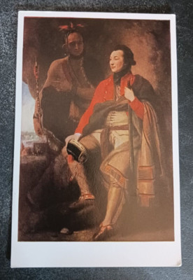 vtg postcard Colonel Guy Johnson Benjamin West art unposted | eBay