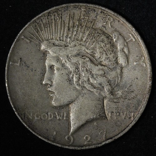 1927-D Peace Silver Dollar XF E319 HWEL | eBay