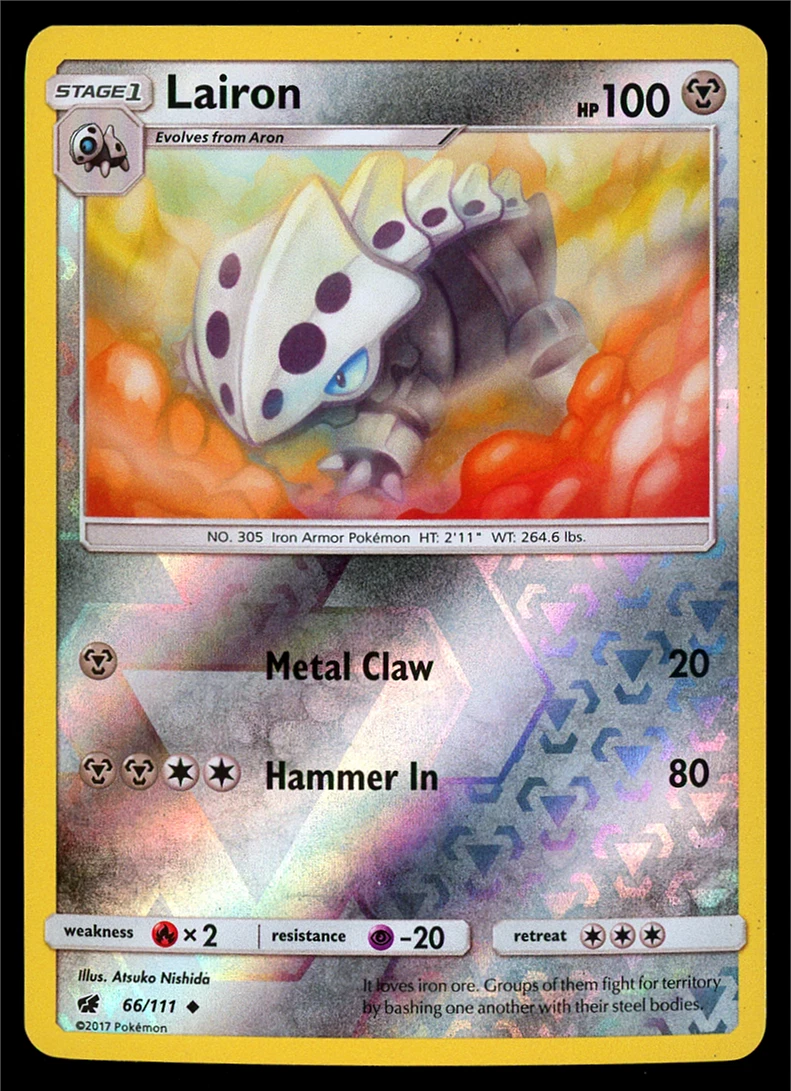 Pokemon Lairon Card
