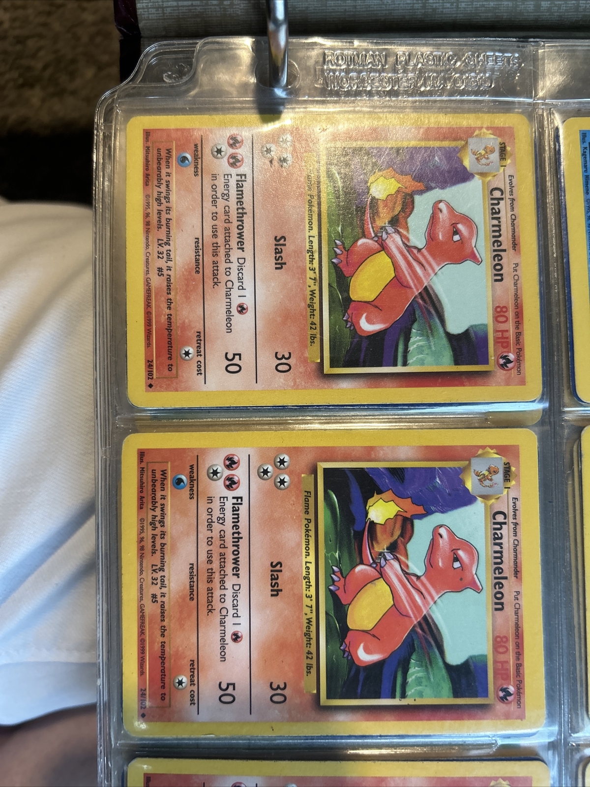 Pokémon TCG Charmeleon Base Set 24/102 Regular 1st Edition Uncommon | eBay