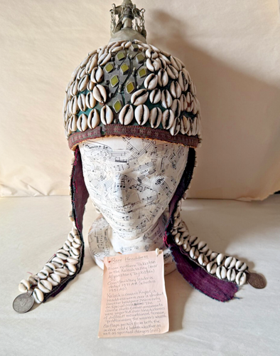 Antique Vintage Kalash Woman's Kupas Cowrie Shell Headdress Northern ...