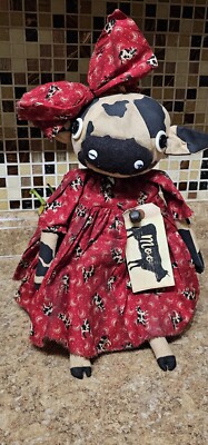 Primitive Cow Doll Handmade | eBay