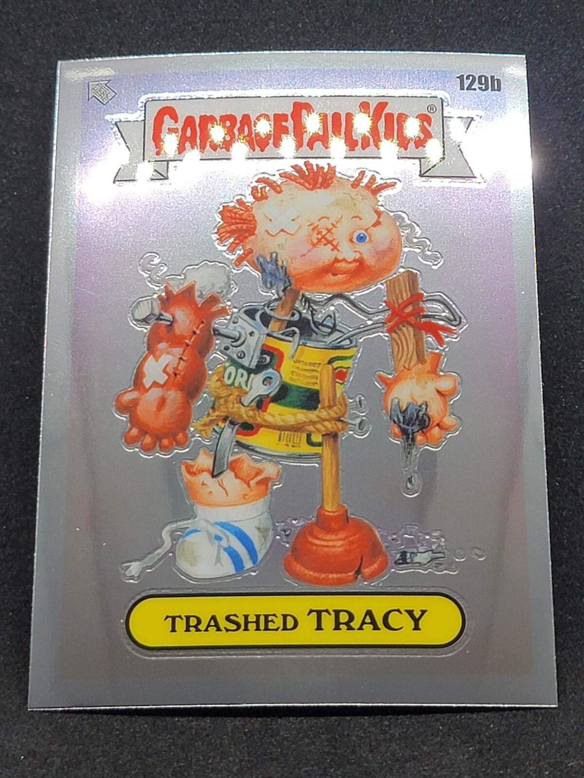 2021 Topps Chrome Series 4 Garbage Pail Kids Card #129b Trashed TRACY ...