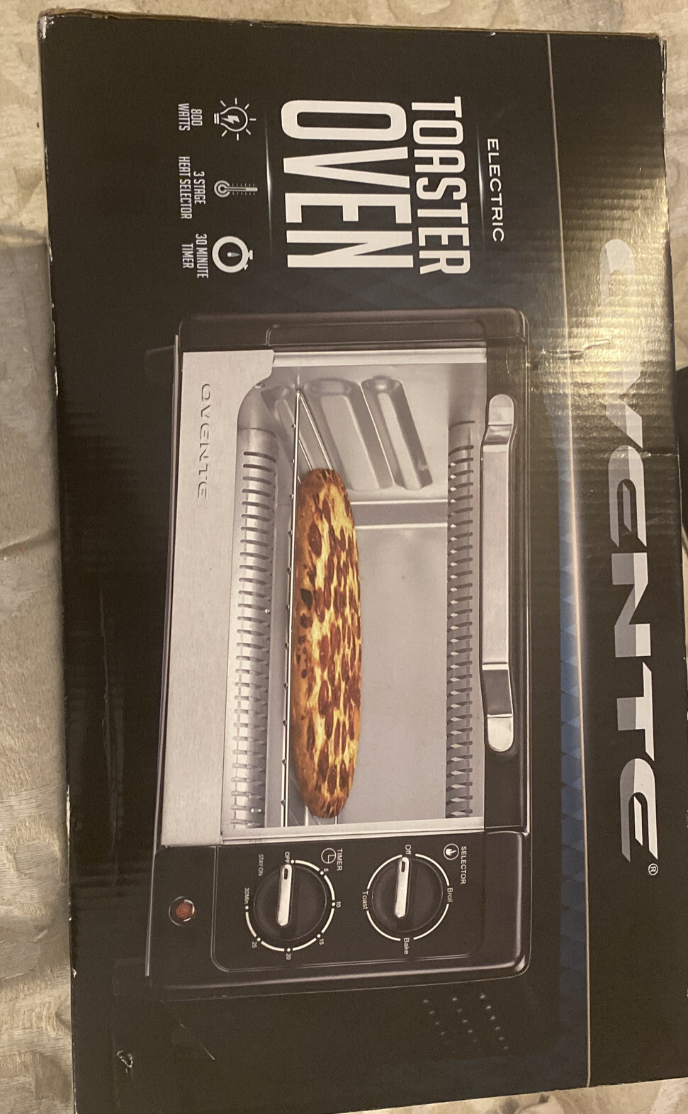 Ovente Electric Toaster Oven 10L 800 Watt Power NEW IN BOX 814667020178 ...